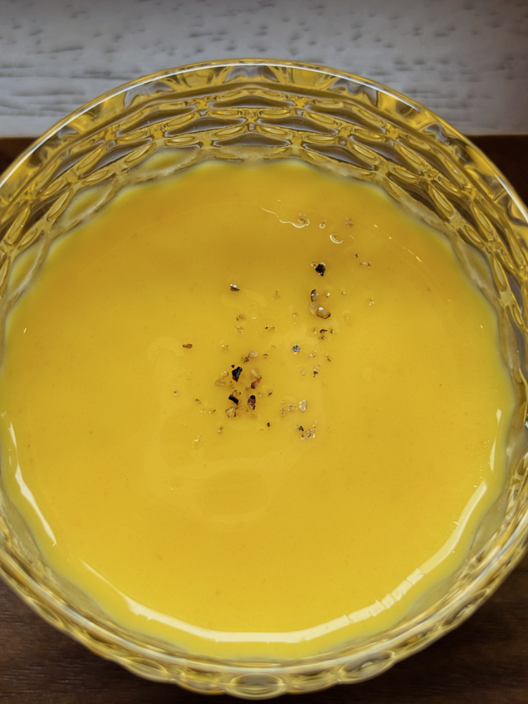 Chilled carrot soup! It's a limited-time offer with our spice curry ...