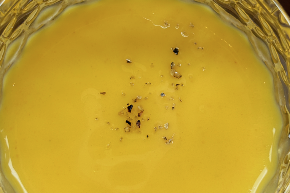 Chilled carrot soup! It's a limited-time offer with our spice curry ...