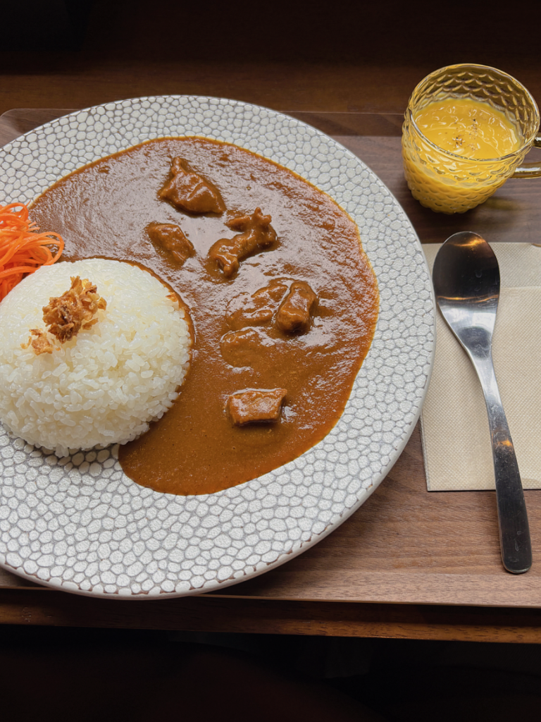 Chilled carrot soup! It's a limited-time offer with our spice curry ...